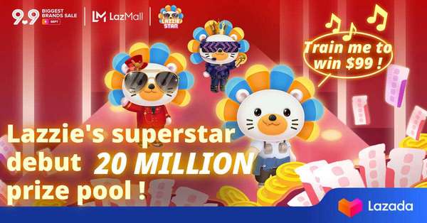 Train Lazzie！Play Lazzie Star and win 19% NO MIN SPEND Lazada Voucher ...